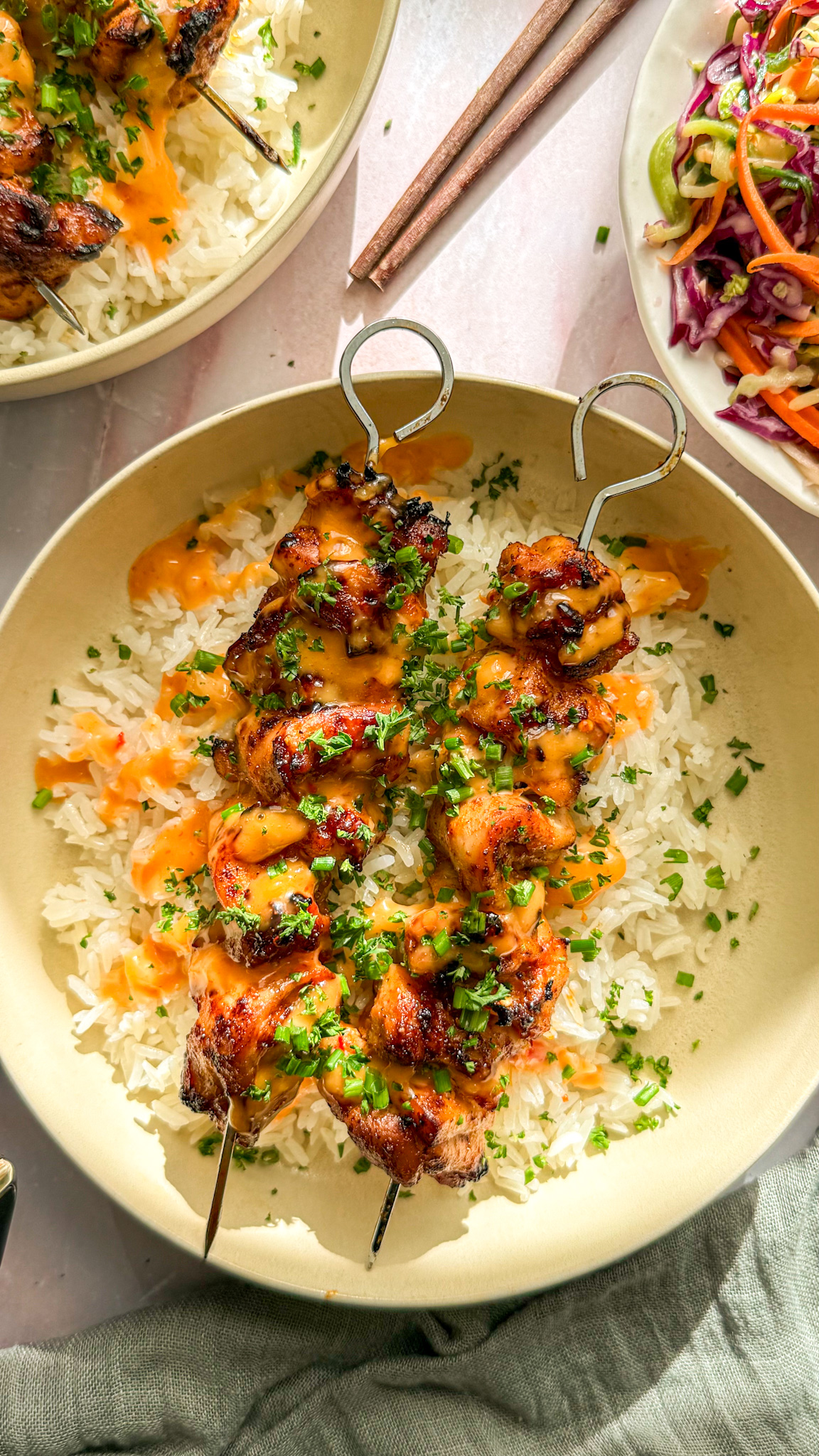 Easy Air Fryer Bang Bang Chicken - threecupsofchai.com